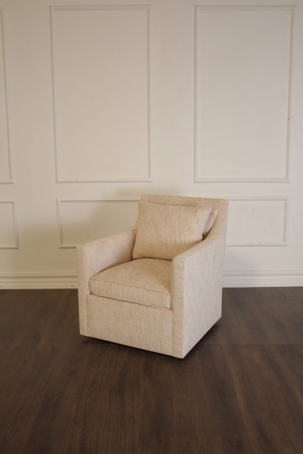 Kimberly Swivel Chair- Grotto Oyster - Scenario Home