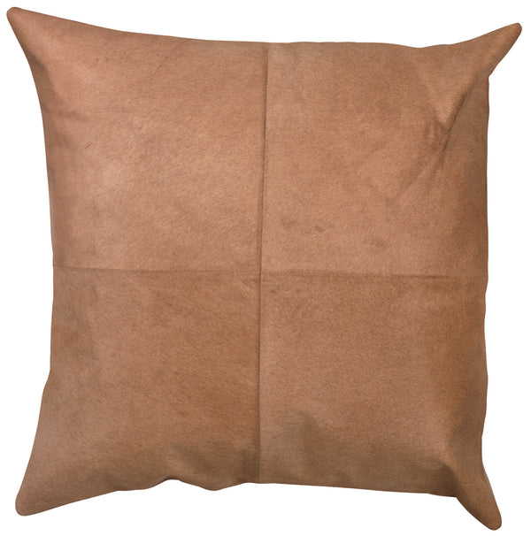 Buff Leather Pillow - Scenario Home