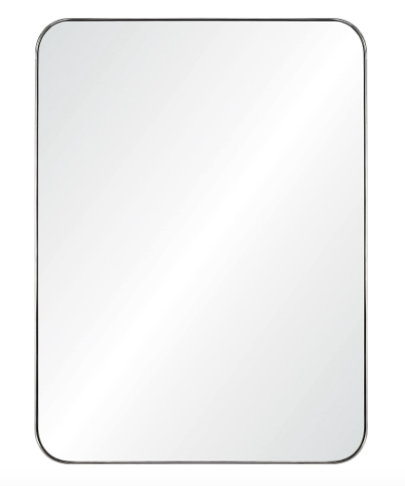 Rounded Corner Mirror - Available in 2 Finishes & 2 Sizes - Scenario Home
