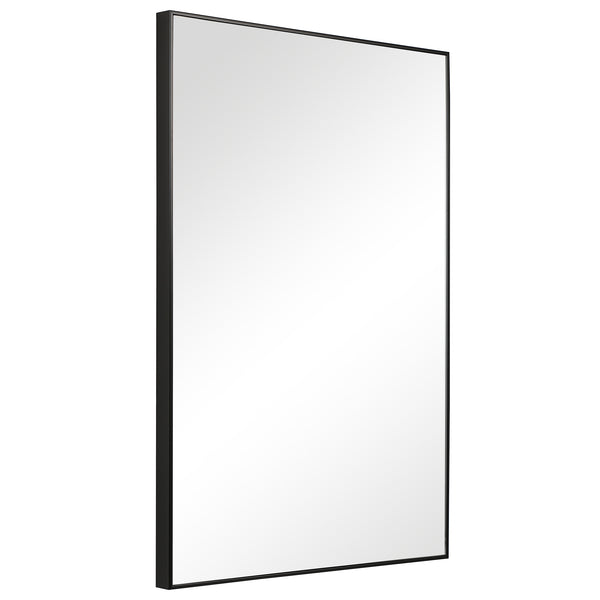 Contemporary Thin Framed Mirror - Black Frame - Scenario Home