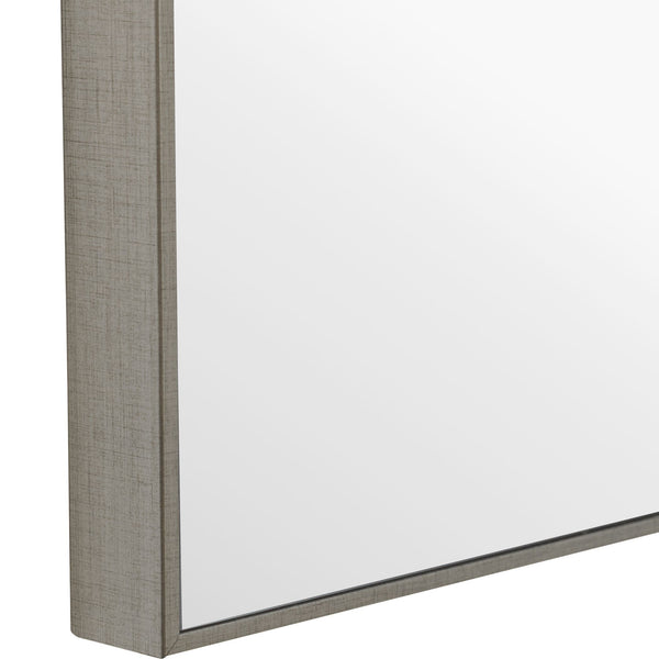 Contemporary Thin Framed Mirror - Silver Finish - Scenario Home