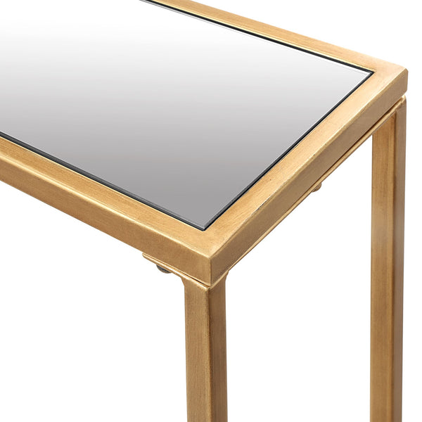 Slim Modern Console -Warm Gold - Scenario Home