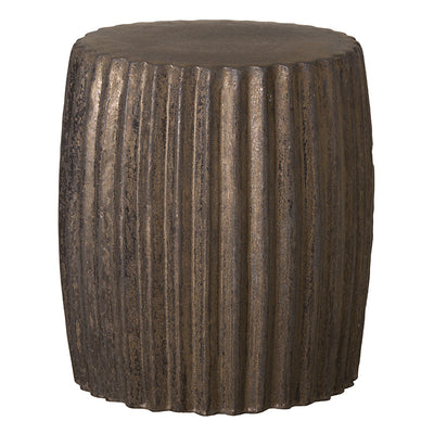 Pleated Garden Stool - Bronze - Scenario Home