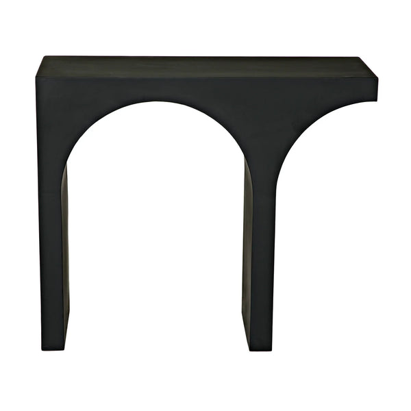 Maximus Console/Side Table, Black Steel - Scenario Home