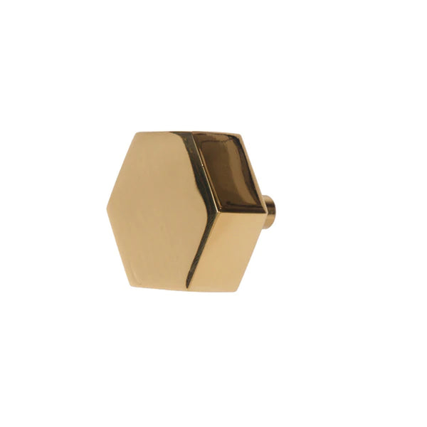 Worlds Away Hexagon Pull Hardware - Brass - Scenario Home