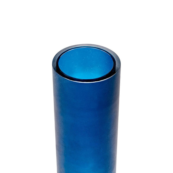 Large Colored Glass Cylinder Vase – Midnight Blue | Lungo Collection ...