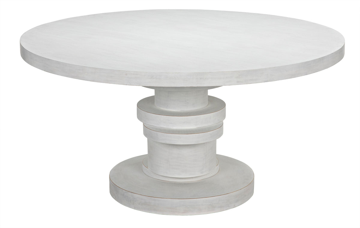 Hugo Dining Table 60", White Wash - Scenario Home